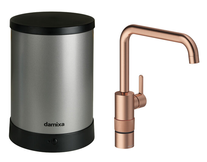 Silhouet Mat Koper PVD Instant 4 kokendwaterkraan [https://damixa.nl]